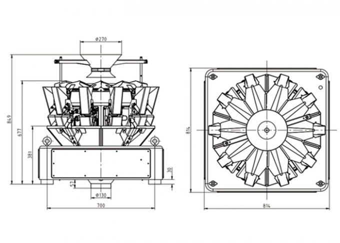 0.3L Hopper Multi Head Weigher